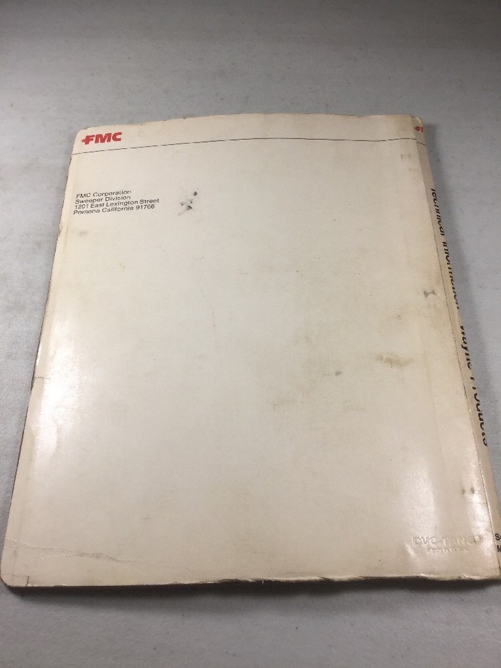 FMC, Wayne Model 993 AH Sweeper Service Manual | eBay