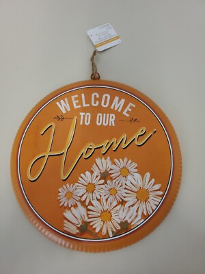 New Ashland Fall Wall Decor Metal 9.5" Wide Welcome To Our Home Wall ...