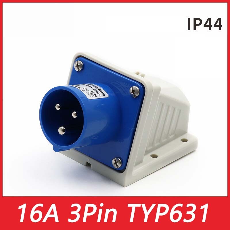 32A 16A 3/4/5 PIN RED INDUSTRIAL PLUGS & SOCKETS 3 PHASE 3P+N+E IP44 ...