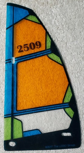 Lego 28876 Plastic Triangle 10 x 19 Sail with Black 2509 Pattern From ...