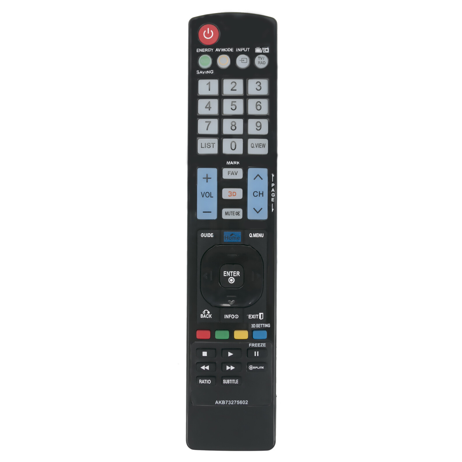 AKB73275602 Replace Remote for LG TV 32LE4900 37LD490 42LD490 42LE4900 ...