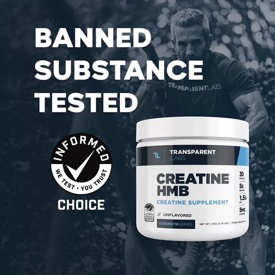 Transparent Labs Creatine HMB - Creatine Monohydrate Strawberry ...