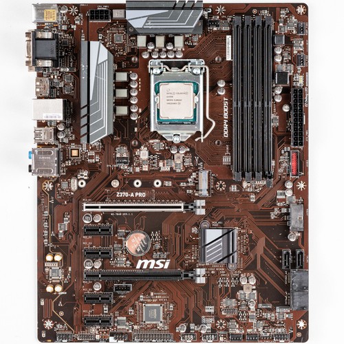 MSI Z370-A PRO LGA1151 ATX Motherboard DDR4 Intel Coffee Lake Windows ...