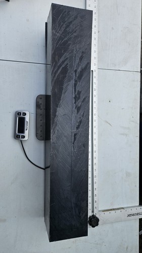 4.5x5x28.25 Delrin Block, Machinable Plastic Blocks Black CNC 22lb ...