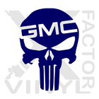 GMC Punishment Skull Dicut Vinyl Decal 14 Color 3 Size Canyon Sierra HD ...