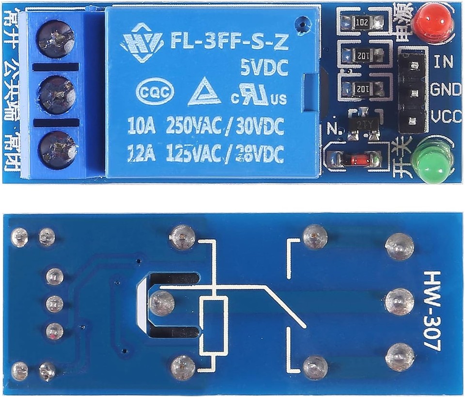 AITRIP 10PCS 5V One Channel Relay Module Switch with OPTO 1CH-5V-10PCS ...