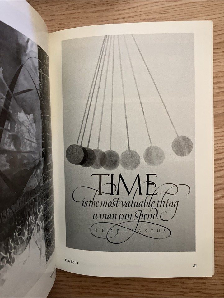 Vtg SPEEDBALL TEXT BOOK Lettering Poster Design Pen & Brush Ross PB ...