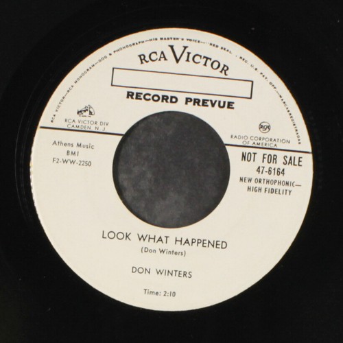 Don Winters : Regardez Ce Qui S'est Passé RCA 7" Simple 45 RPM | eBay