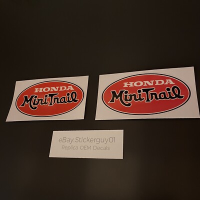 HONDA Z50 MINI TRAIL MONKEY BIKE PETROL TANK STICKERS DECALS | eBay