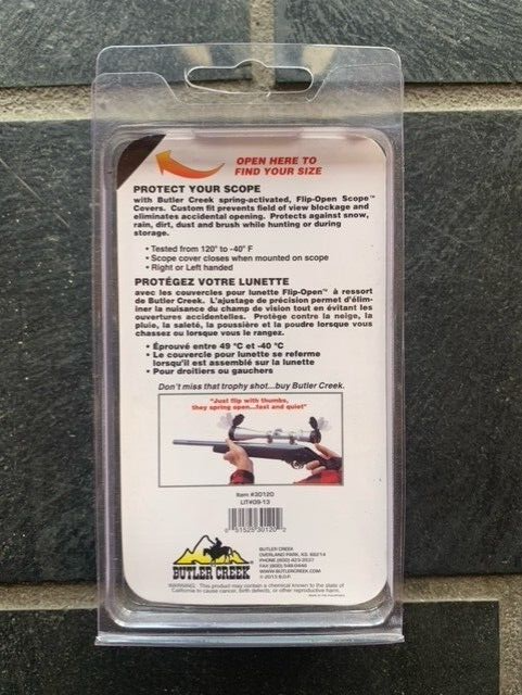 Butler Creek Flip Open Oval Shaped Scope Cover 12OBJ 1.76x1.53 | eBay