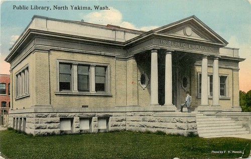Vintage Postcard Carnegie Library 104 N. 3rd Street North Yakima WA | eBay