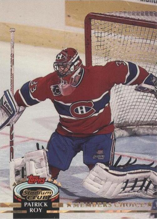 1992-93 Topps Stadium Club - Patrick Roy #252 for sale online | eBay