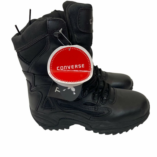 Converse Side Zip Thinsulate Tactical Combat BOOTS Mens Size 14 M Black ...