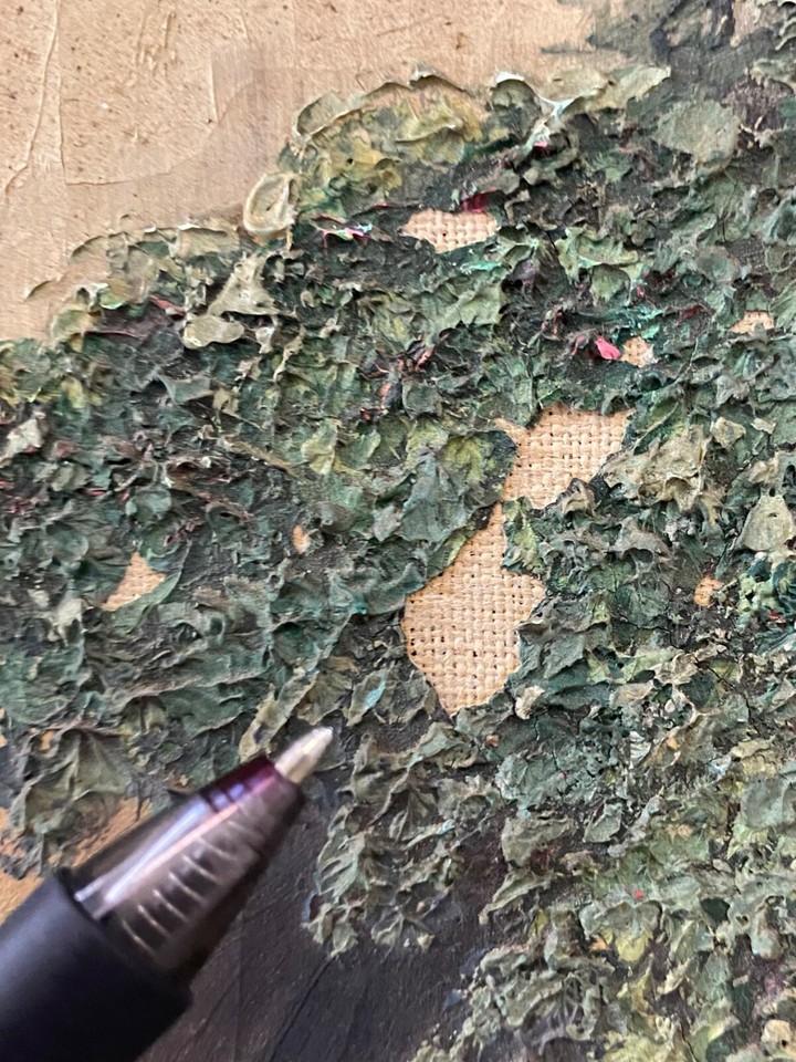 🔥 Antique Old Plein Air Impressionist California Mission Oil Painting ...