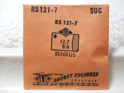 SUC RS121-7 Watch Crystal For Benrus Embraceable Dawn Leda Rena - 12.7 ...