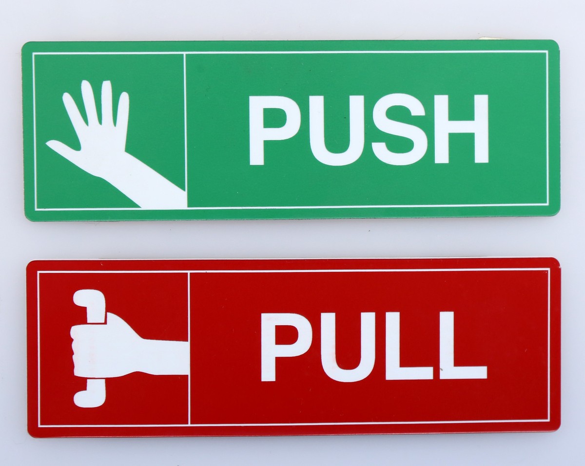 Push And Pull Signs