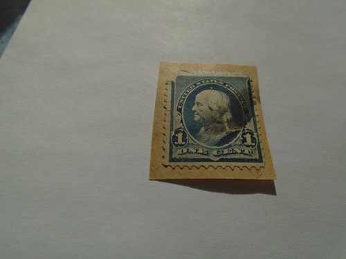 U.S. Postage 1898 Stamp One Cent Benjamin Franklin Cut off - Extremely Rare! | eBay