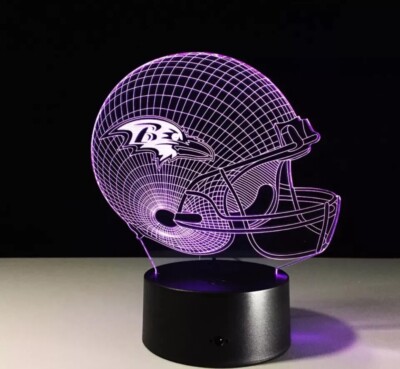 Baltimore Ravens Football LED Light Touch Lamp Collectible Gift Lamar ...
