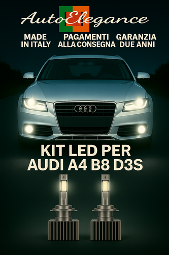 Kit LED D3S 6000K Anabagliants + Fendinebbia Pour Audi A4 B8 Blanche ...