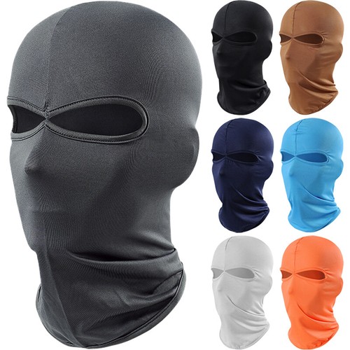 Balaclava Ski Mask UV Protection Windproof 2 Holes Full Head Cover for ...