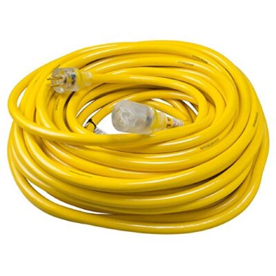 Yellow Jacket 2806 Contractor Extension Cord with Lighted End, 100 ft ...