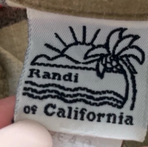 Vintage 80’s Randi Of California DINOSAUR Pattern Button Down Shirt ...