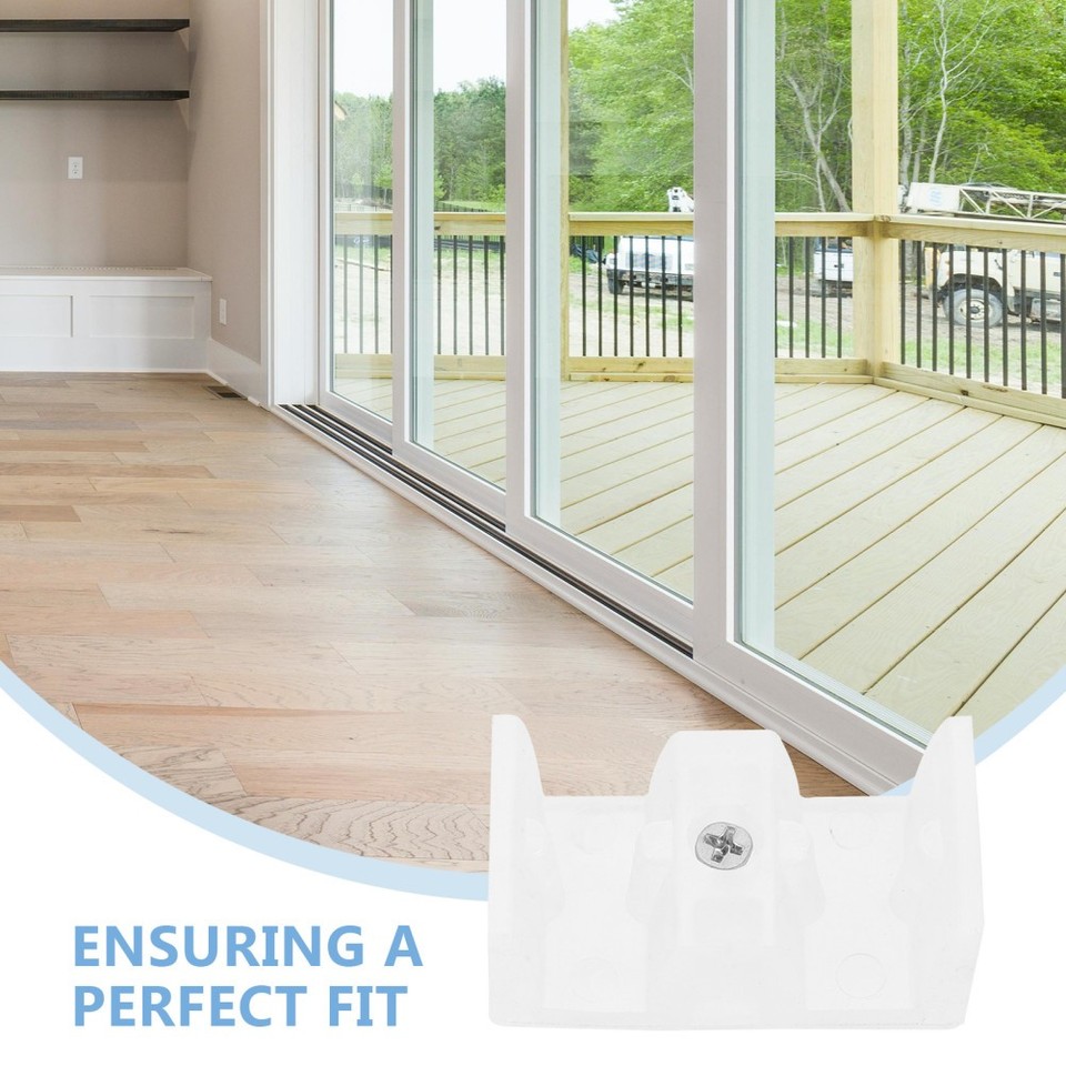 4 Pcs Frameless Shower Door Stop Bottom Cover Gap Parts Bumper for Tub ...