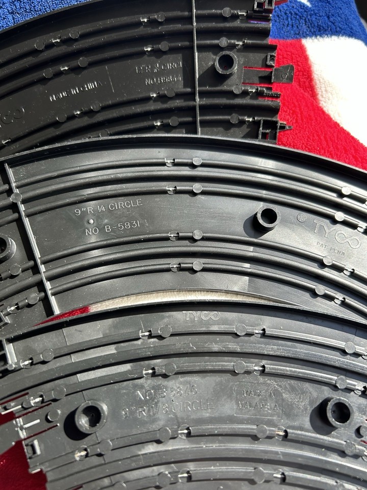 Tyco HO Track, Assorted Slot Car Track, 54 Sections + Power + Hot ...