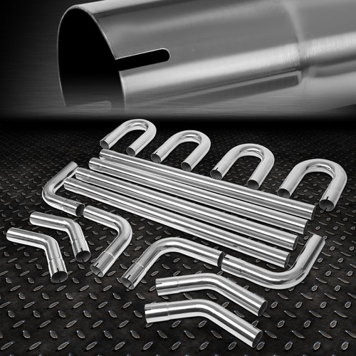 16PCS 2.25"OD DIY CUSTOM S.STEEL MANDREL EXHAUST TUBING BEND STRAIGHT ...