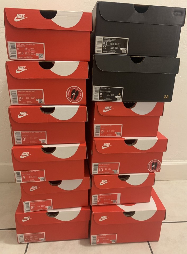 (12 box Empty) *** Red nike empty shoe box replacement | eBay