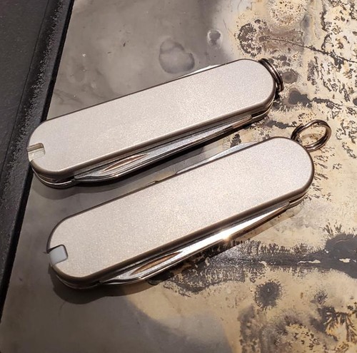 New Trenching Titanium Alloy Handle for 58mm Victorinox Swiss Army ...