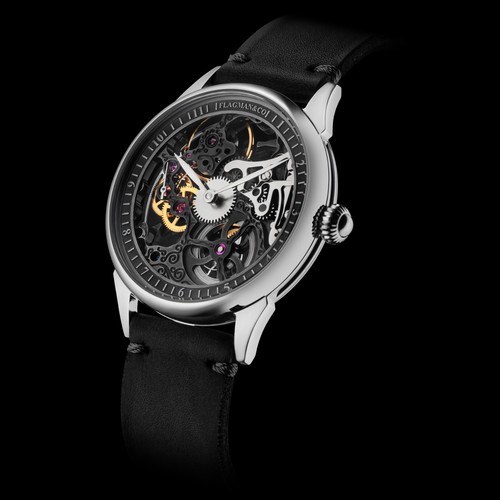 Steampunk watch Graphite watch Wrist watch Skeleton watch Handmade ...