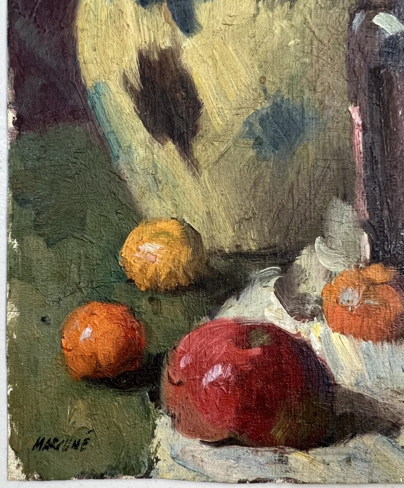 Ben Fortunado Marcune Original Oil on Canvas Painting Still Life Signed ...