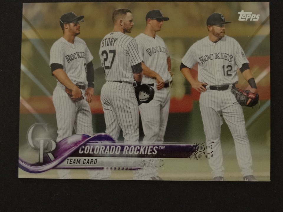 2018 Topps Series 1 Black Vintage Gold Independenc Parallel Baseball ...