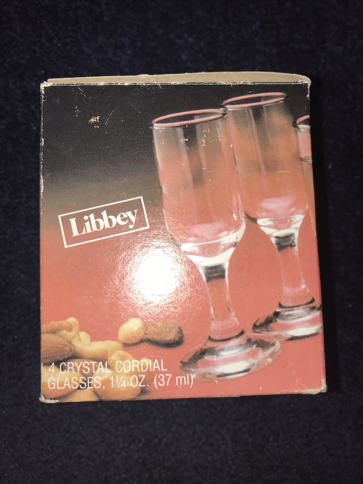 Libbey Crystal Cordial Liqueur 1 1/4 Oz. Mr. Pro Glasses Set of 4 for ...