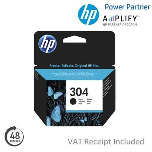 Genuine HP 304 Black Ink Cartridge - For HP DeskJet 3720 Printers ...