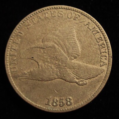 1858 Flying Eagle Cent. Great Original Coin!!! | eBay