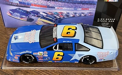 Vintage Mark Martin #6 1989 Strohs Light Stock Car 1/24 Diecast Limited ...