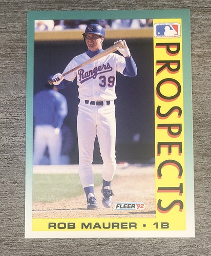 Rob Maurer RC 1992 Fleer Prospects Rangers #659 *625* | eBay