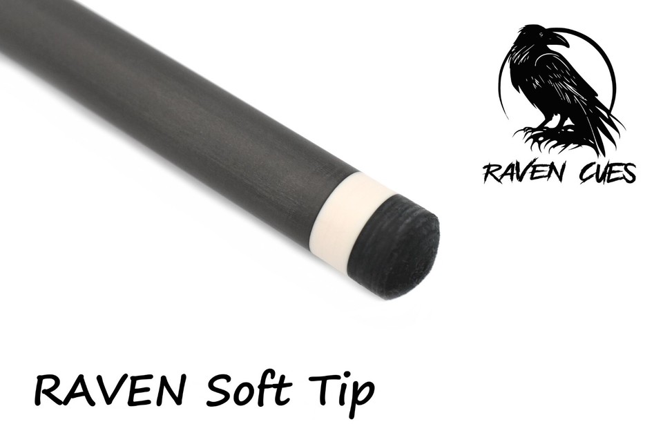 RAVEN Carbon Fiber Pool Cue - Shaft Only (12.4mm, 29") Uni-Loc, Soft ...