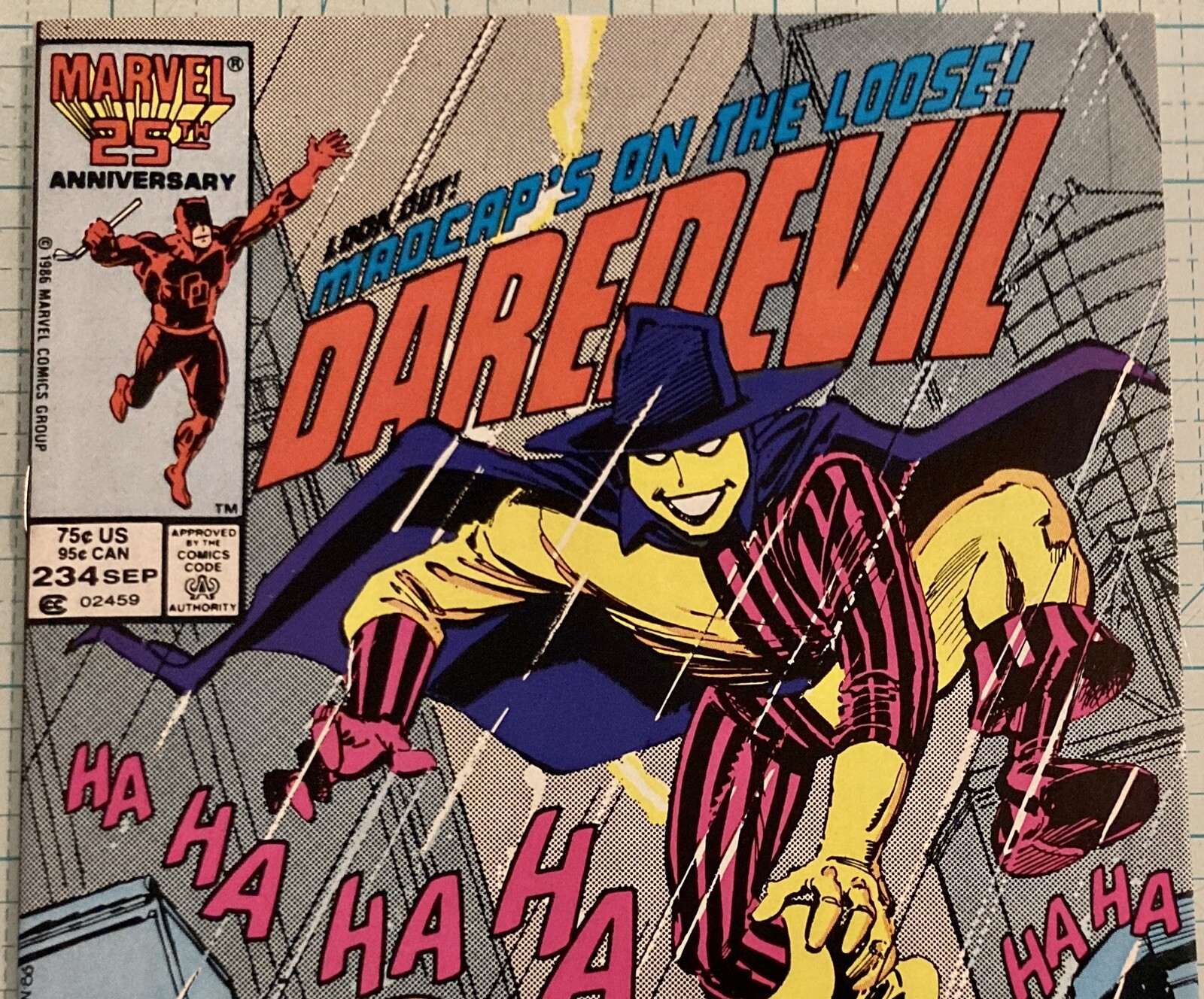 Daredevil #234 NM Newsstand VS Madcap Marvel Comics 1986 Steve Ditko ...