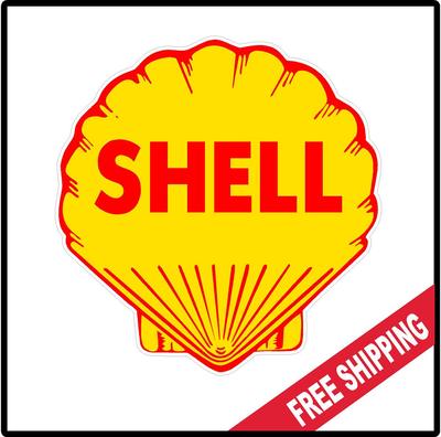 Shell Gas Vintage Vinyl Wall logo Decal Sticker Oil Gasoline Old | eBay