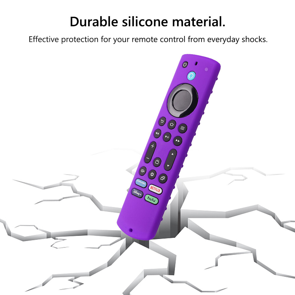 TV Stick Protective Case Remote Cover for Toshiba/Insignia Fire (Purple ...