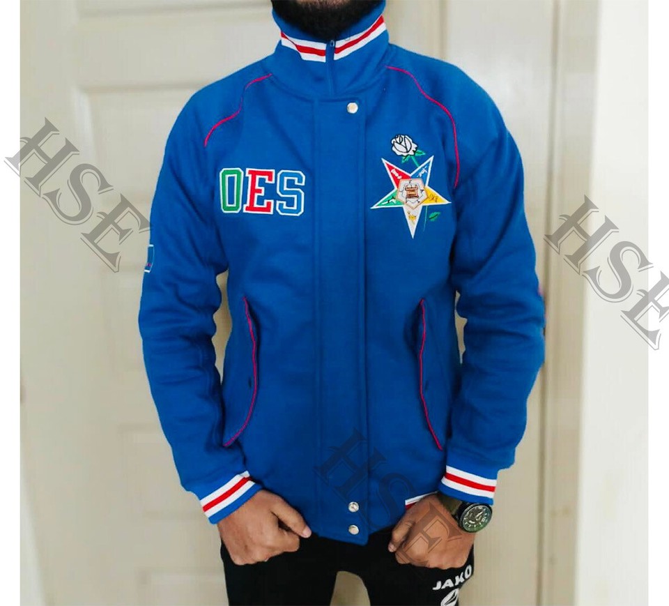 Varsity jackets,OES Jackets,Masonic latter Women Jacket OES ROYAL BLUE ...