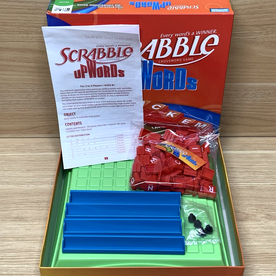 Scrabble Upwords 3D Crossword Game – Complete Set, Family Word Game ...