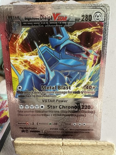 Dialga VStar Pokemon Silver Foil 🔥Fan Art 🔥Card 280Hp NM | eBay