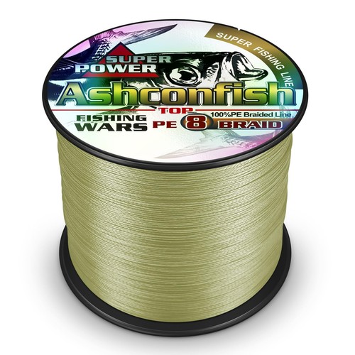 Braided Fishing Line- 8 Strands Super Strong PE Fishing Wire Heavy ...