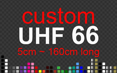 Custom UHF Radio Channel Sticker Decal Caravan UTE Truck 4x4 | eBay
