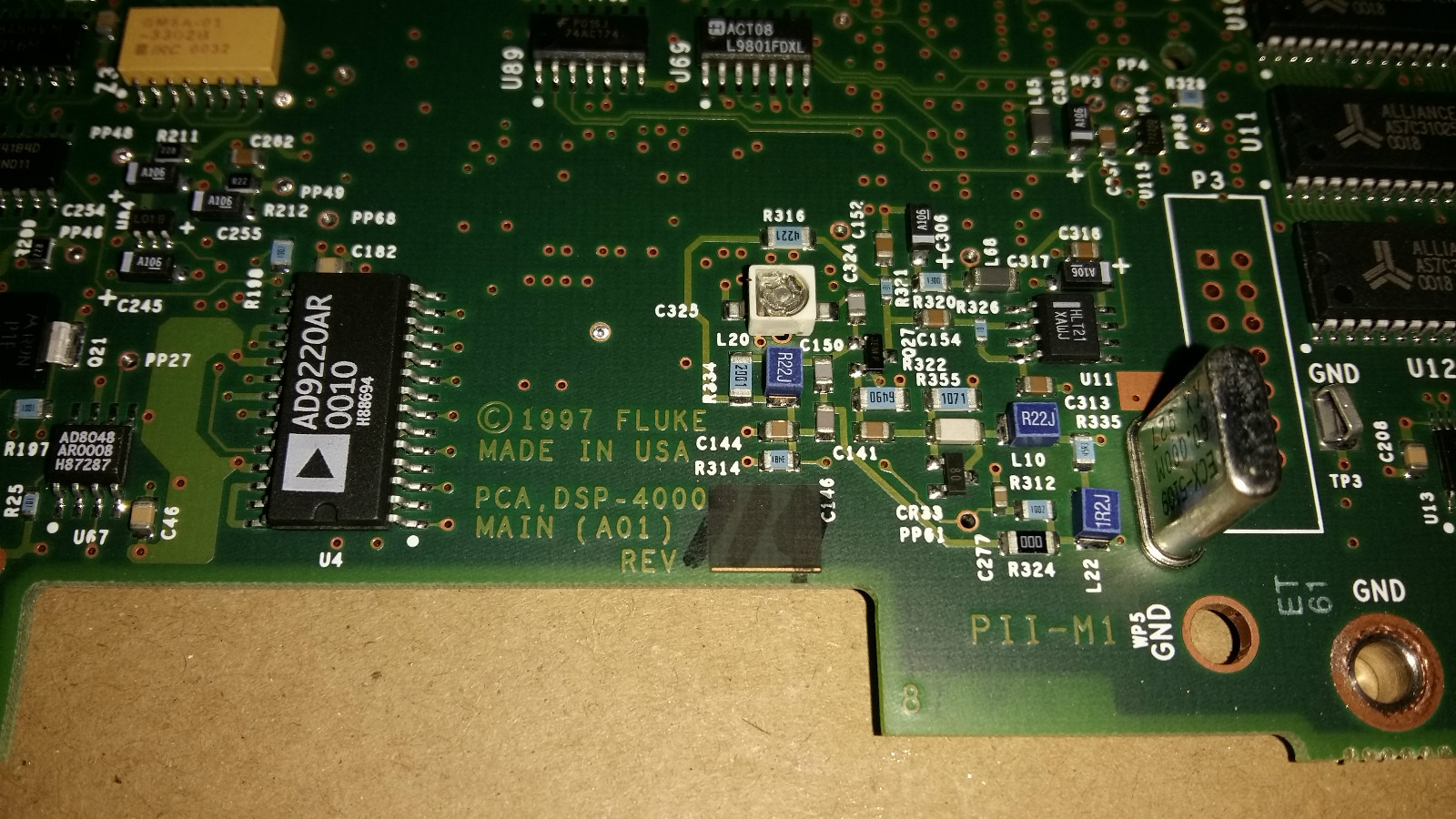 Fluke PCA Digital (A01) 658-3031 Rev 114 PCB for Fluke DSP 4000 Cable ...