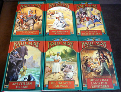 KARL MAY -6 Bücher, AM STILLEN OCEAN, ORANGEN UND DATTELN, und 4 andere ...
